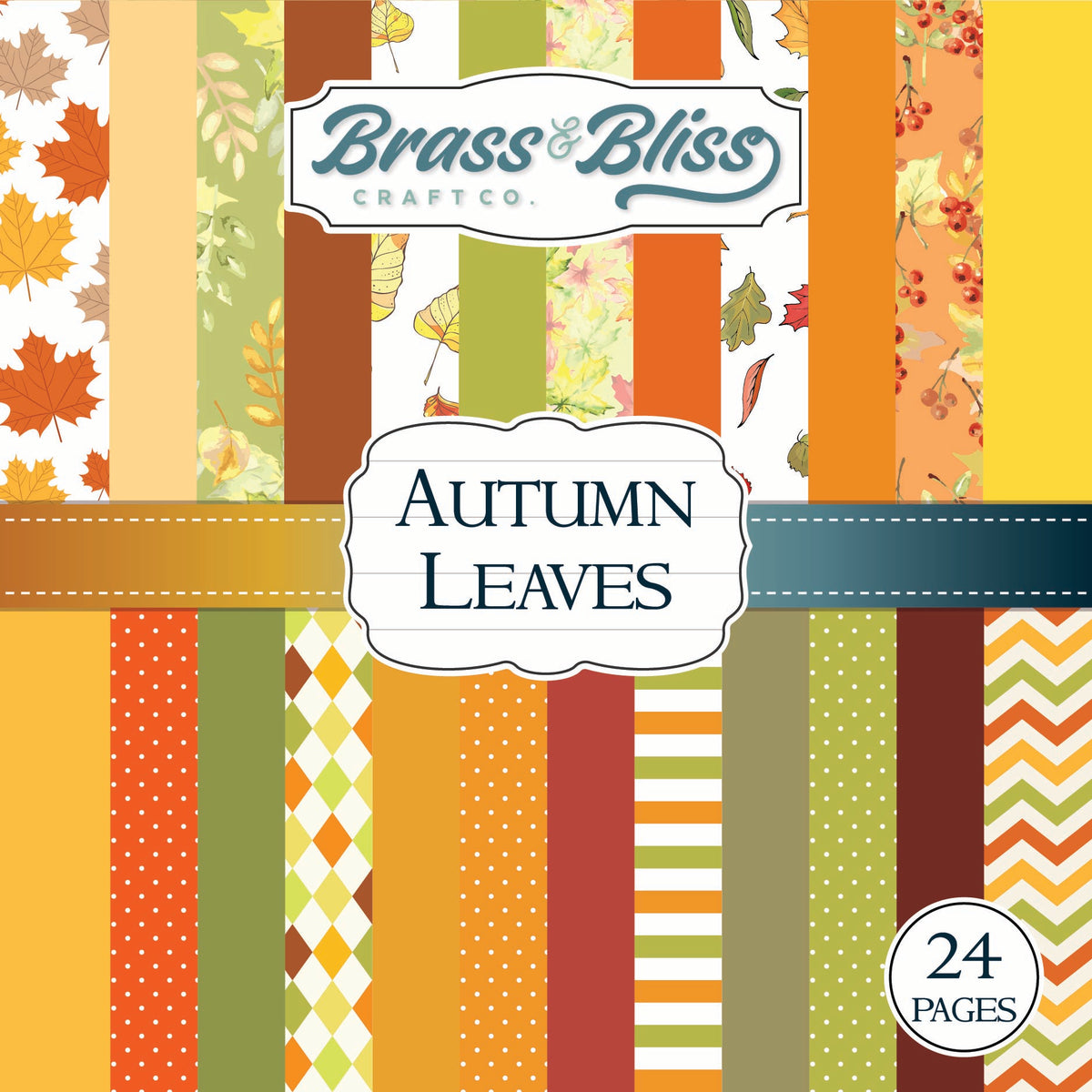2001 Autumn Leaves - 6x6 Paper Pad — Brass & Bliss Craft Co.