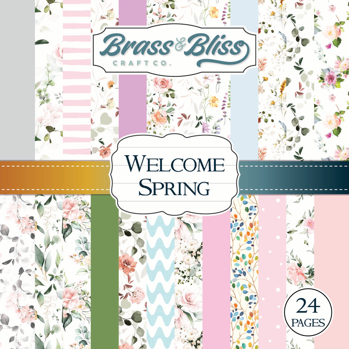2016 Welcome Spring- 6x6 Paper Pad — Brass & Bliss Craft Co.