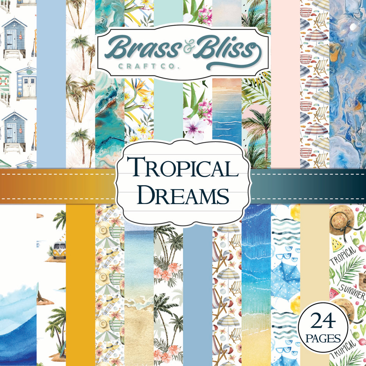 2207 Tropical Dreams - 6x6 Paper Pad — Brass & Bliss Craft Co.