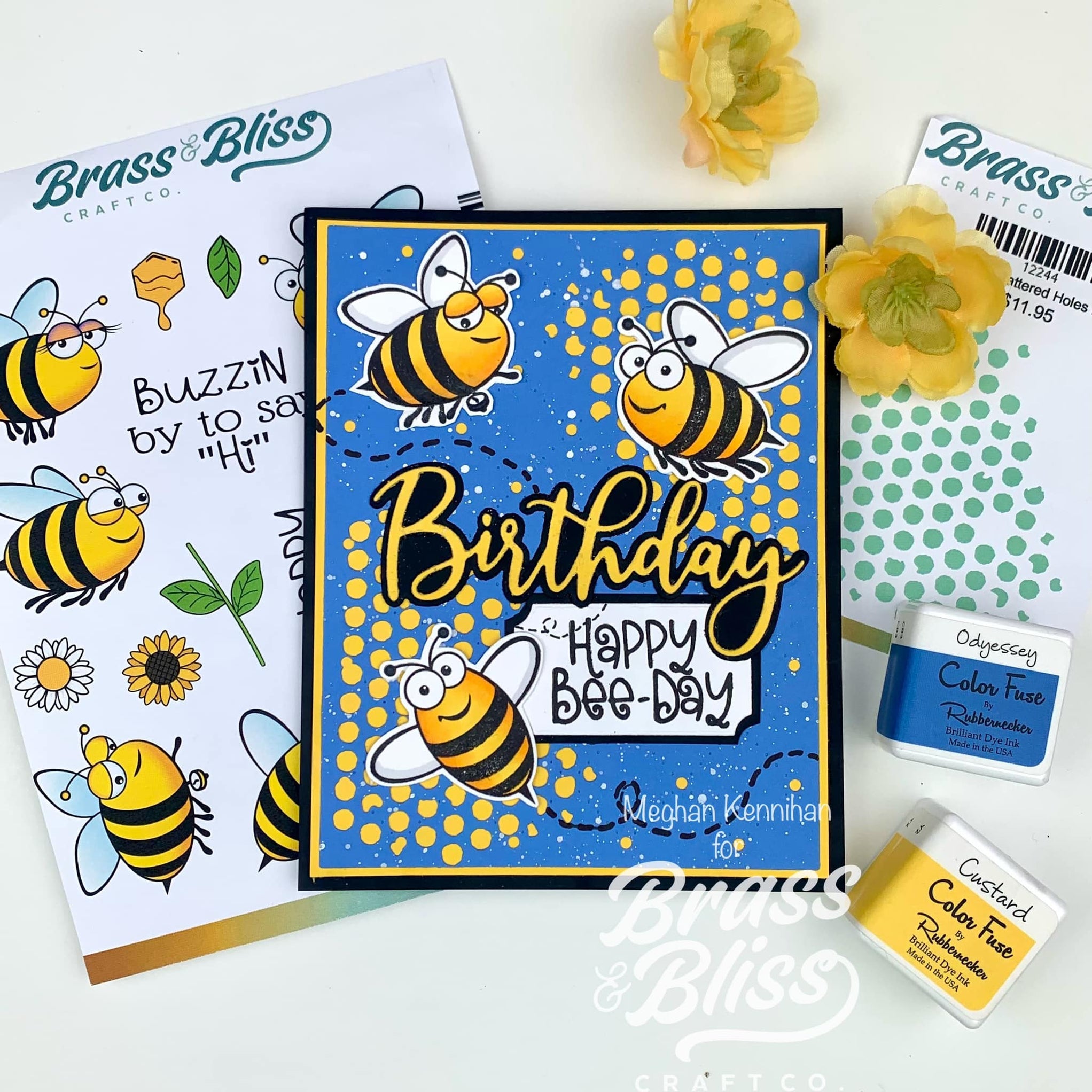 36025 Buzzy Bees - 5x6 Stamp Set — Brass & Bliss Craft Co.
