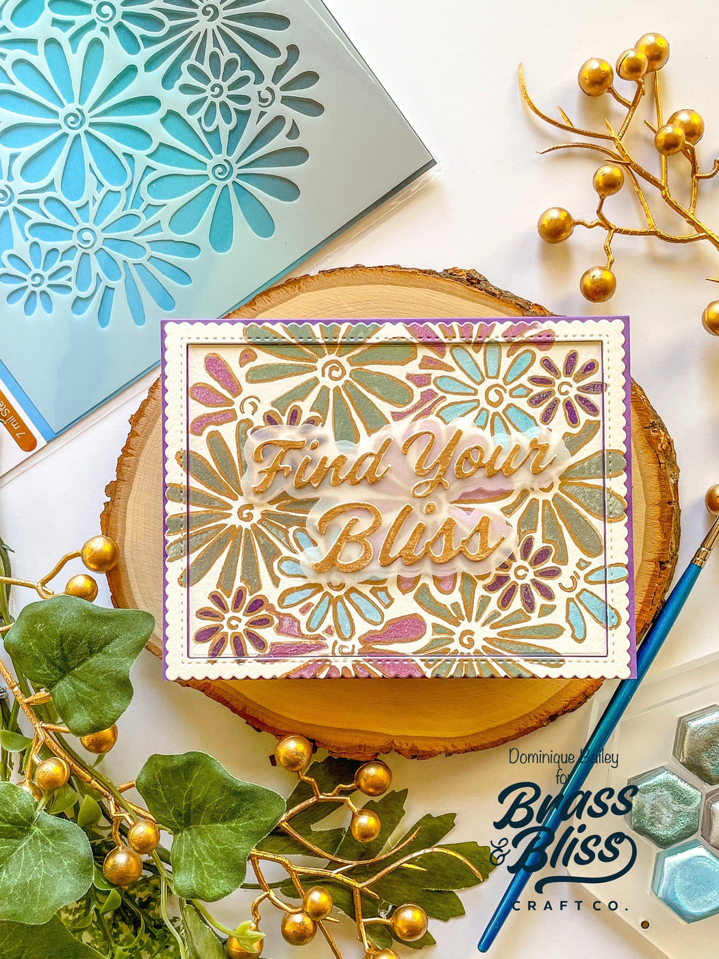 4208 Daisy Bloom - 6x6 Stencil — Brass & Bliss Craft Co.