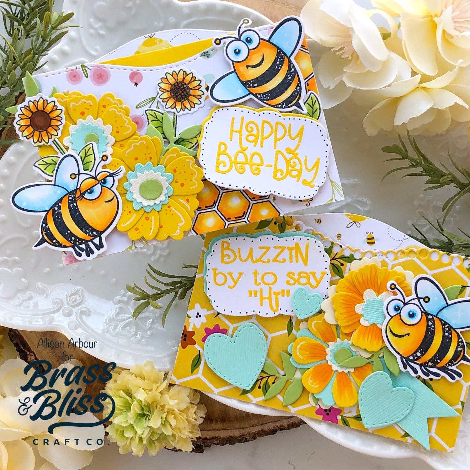 36025 Buzzy Bees - 5x6 Stamp Set — Brass & Bliss Craft Co.