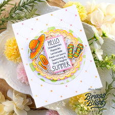 36044 Hello Summer - 4x8 Stamp Set — Brass & Bliss Craft Co.