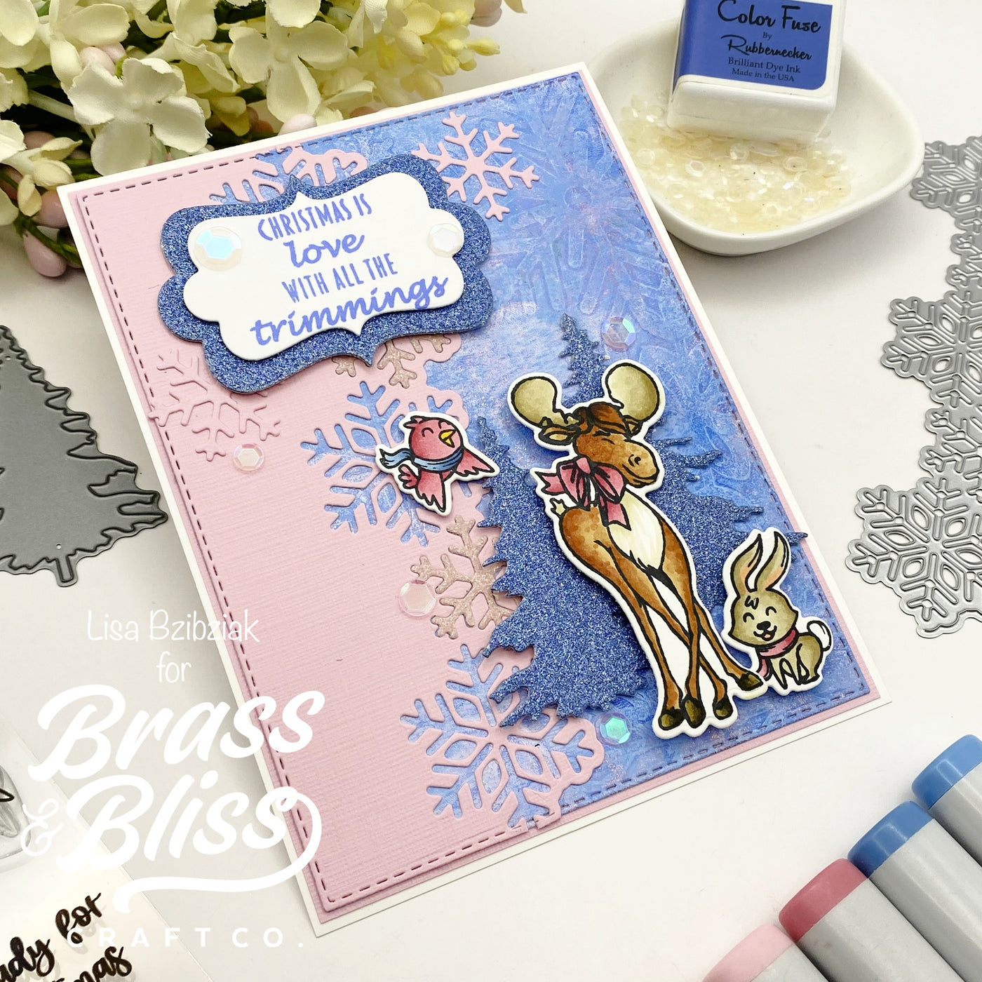 RN 36038 Tangled Moose - 4x8 Stamp Set — Brass & Bliss Craft Co.