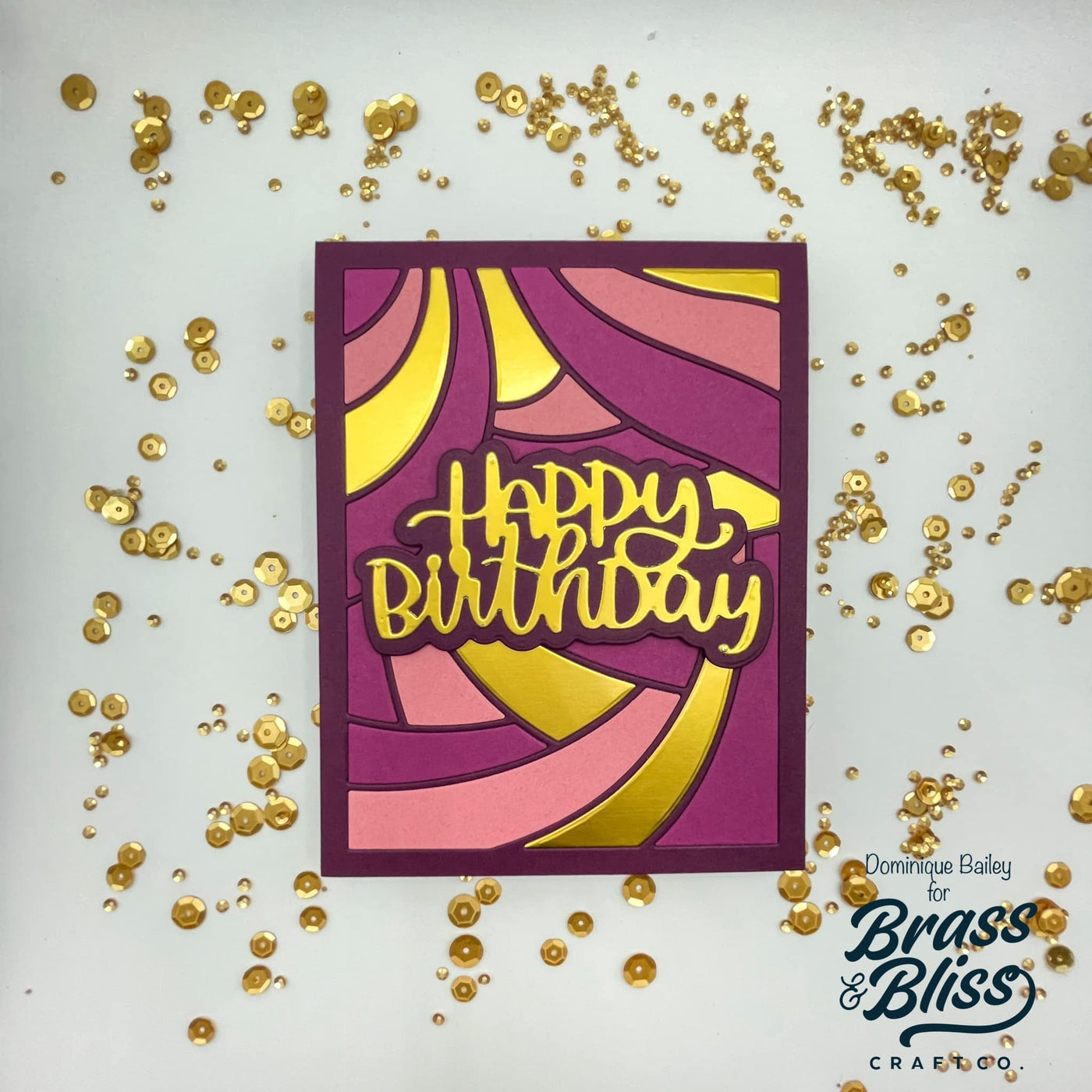 5747-03D Sunrays-Stained Glass Die — Brass & Bliss Craft Co.