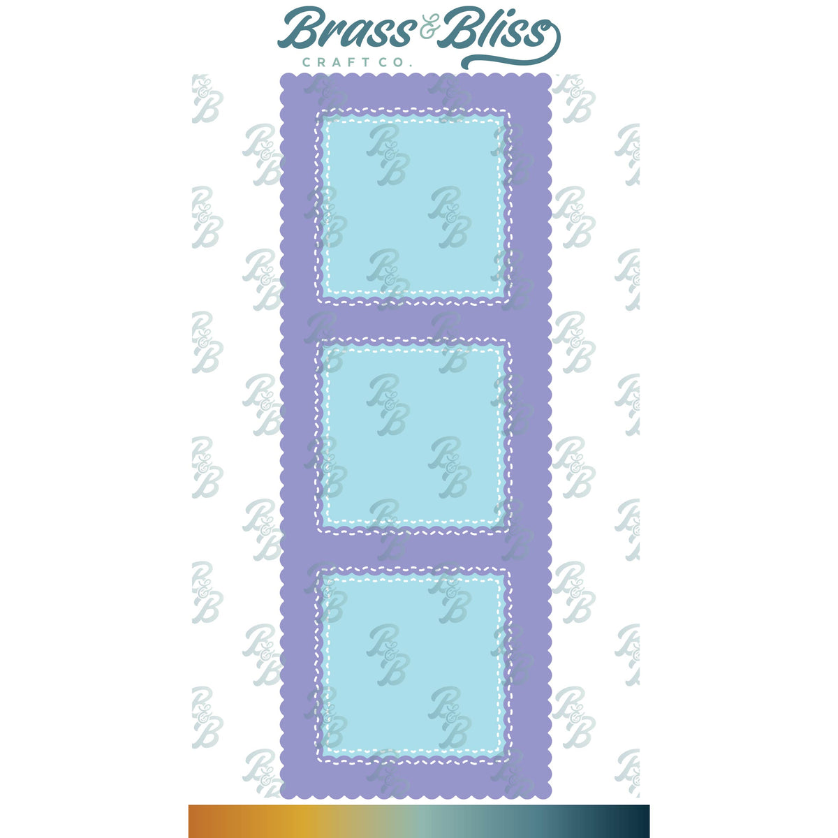 RN 5322-01D Slimline OPC Scallop Die — Brass & Bliss Craft Co.