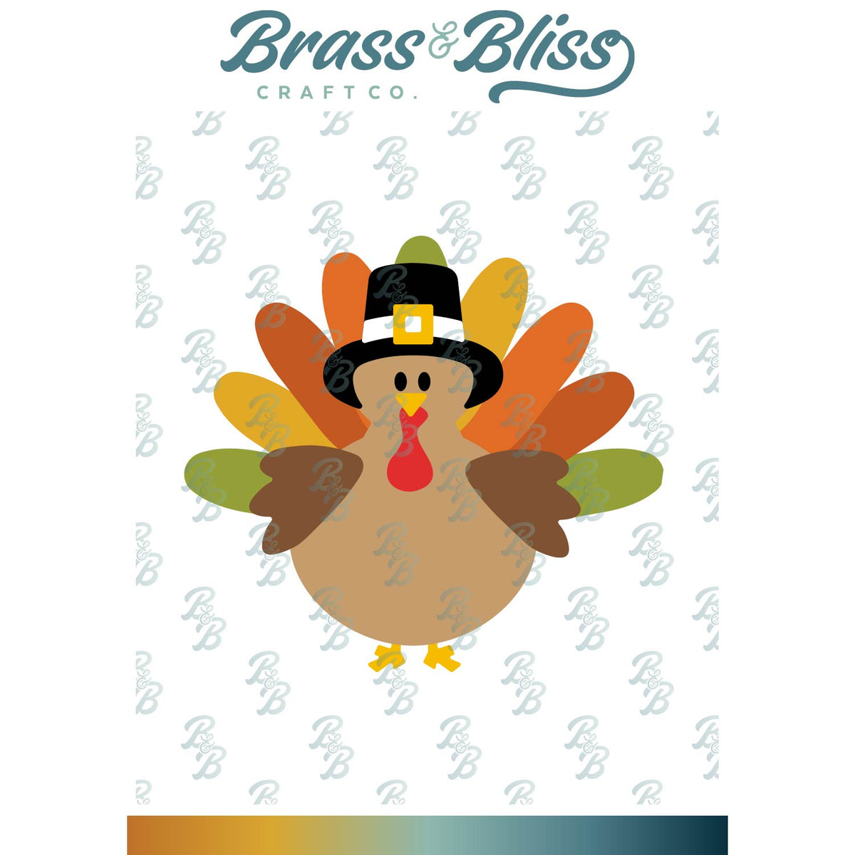 5334-01D Turkey Die — Brass & Bliss Craft Co.