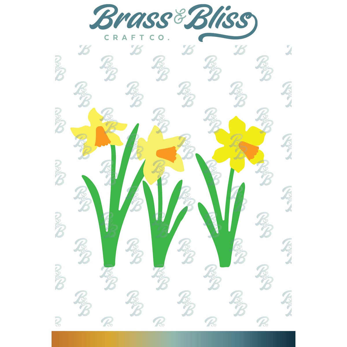 RN 5505-01D Daffodils Die — Brass & Bliss Craft Co.