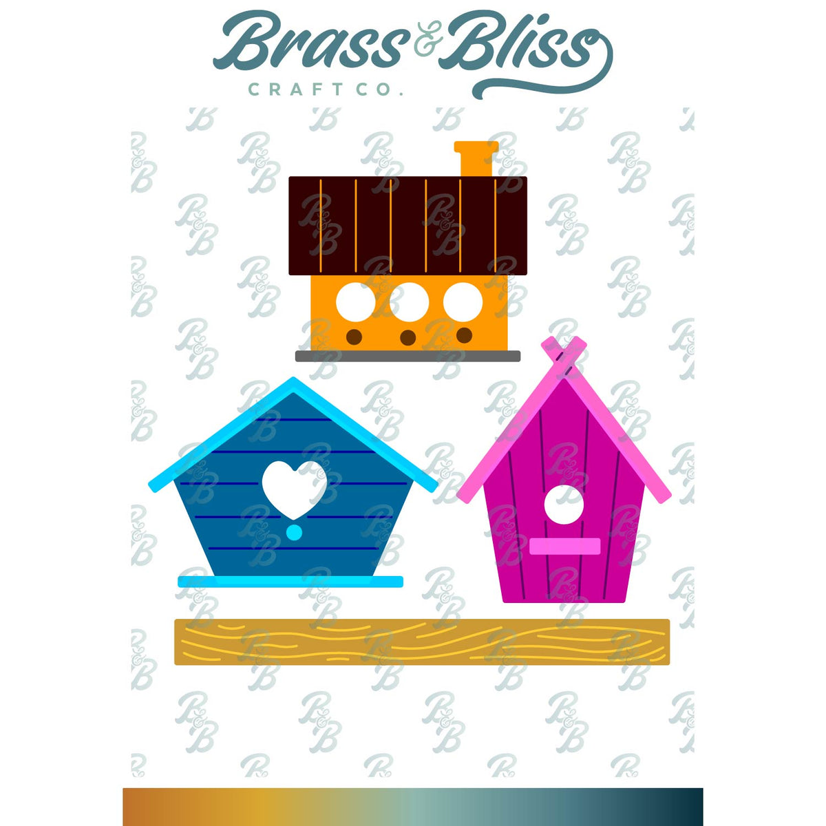 5505-03D Large Bird House Die — Brass & Bliss Craft Co.