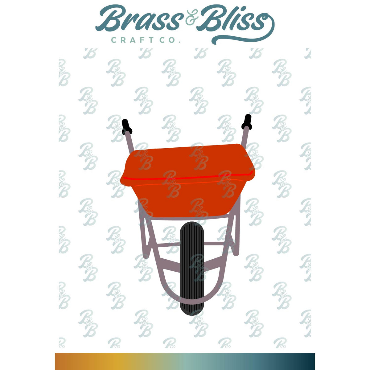 RN 5505-04D Large Wheelbarrow Die — Brass & Bliss Craft Co.