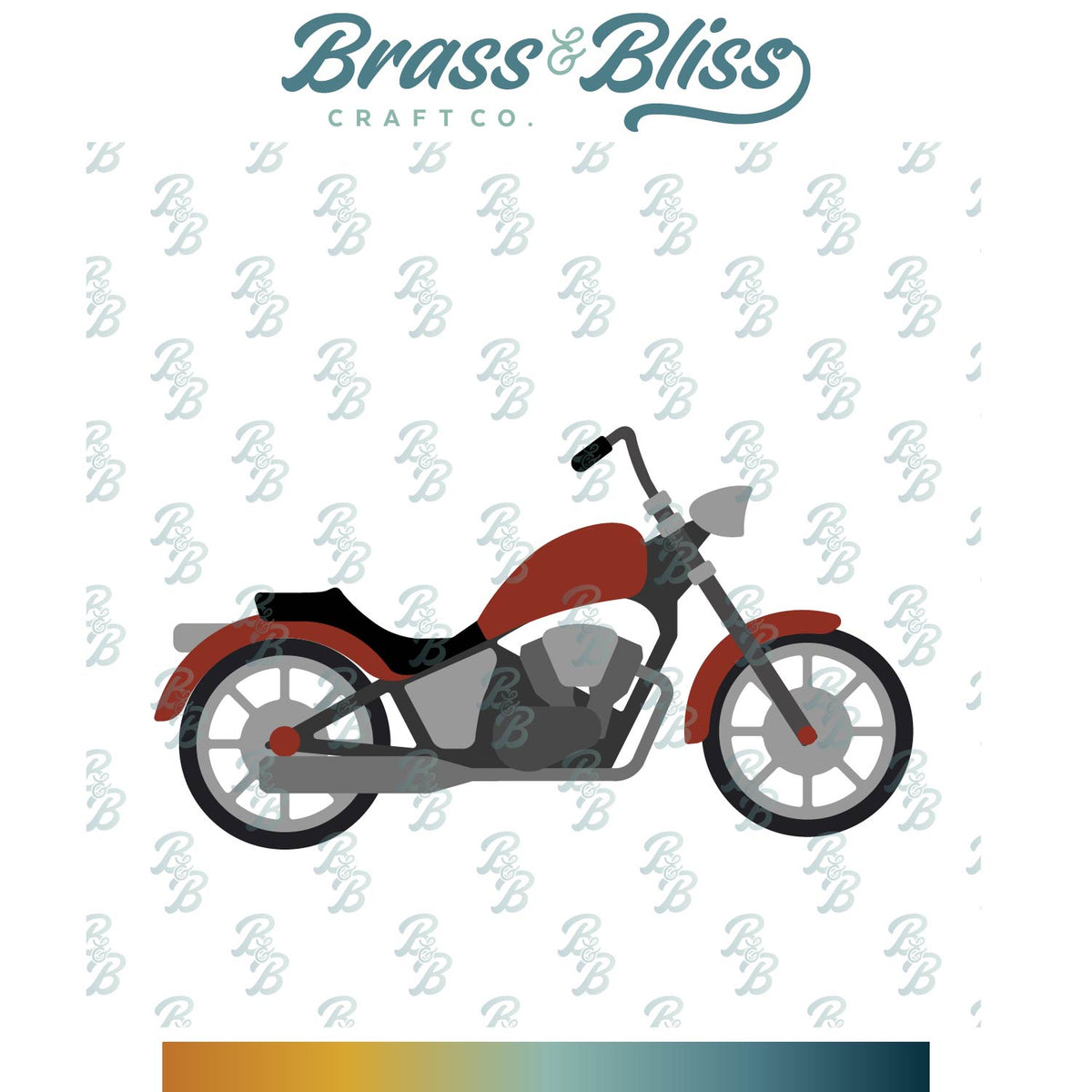 5519-03D Motorcycle Die — Brass & Bliss Craft Co.