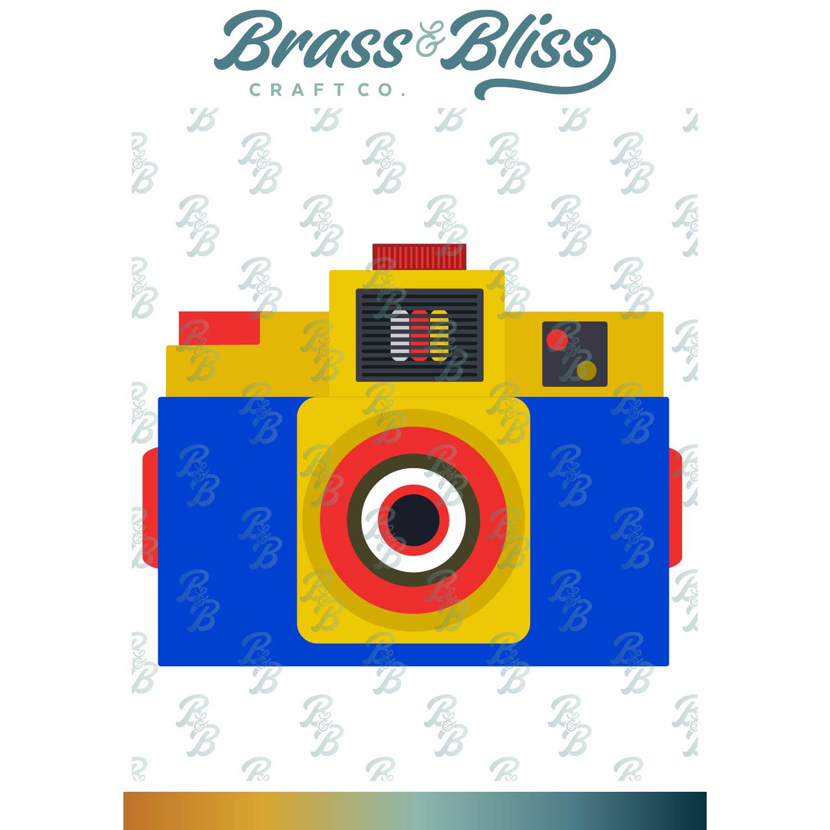 RN 5519-06D Retro Camera Die — Brass & Bliss Craft Co.