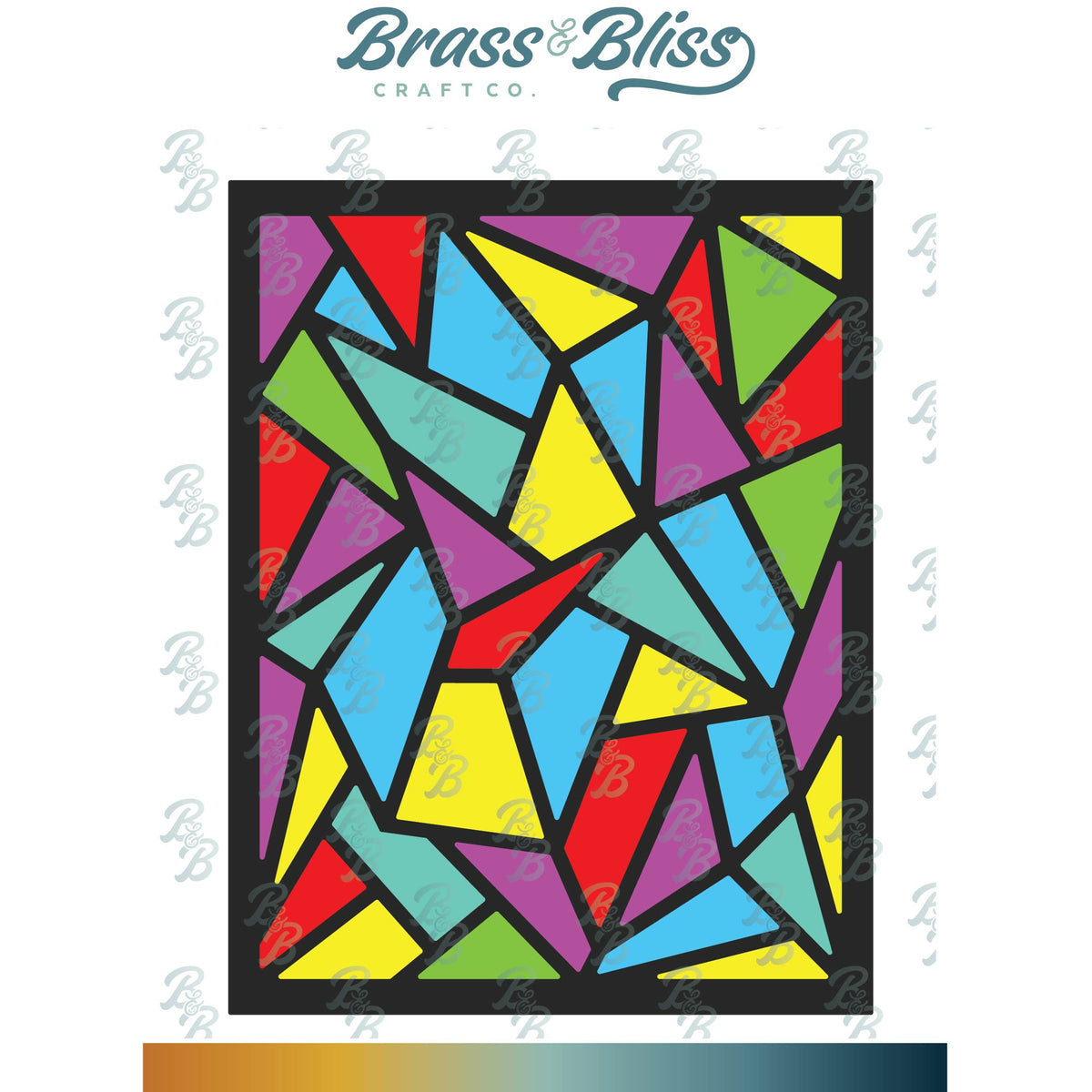 5521-01D Mosaic Cover Die — Brass & Bliss Craft Co.