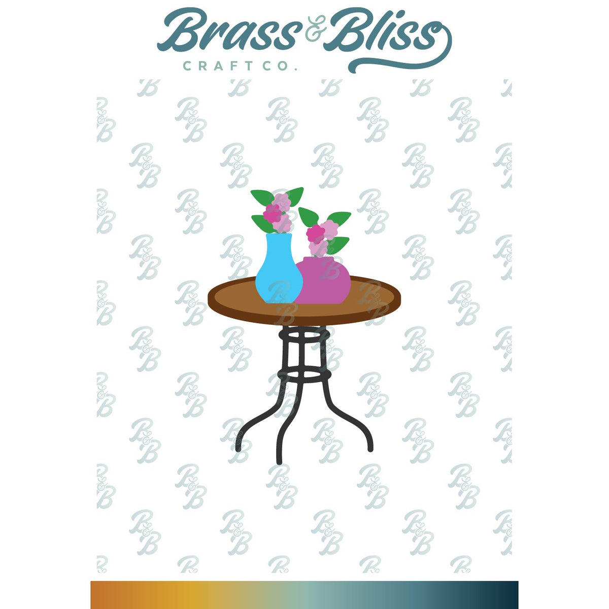 5615-04D Patio Table Die — Brass & Bliss Craft Co.