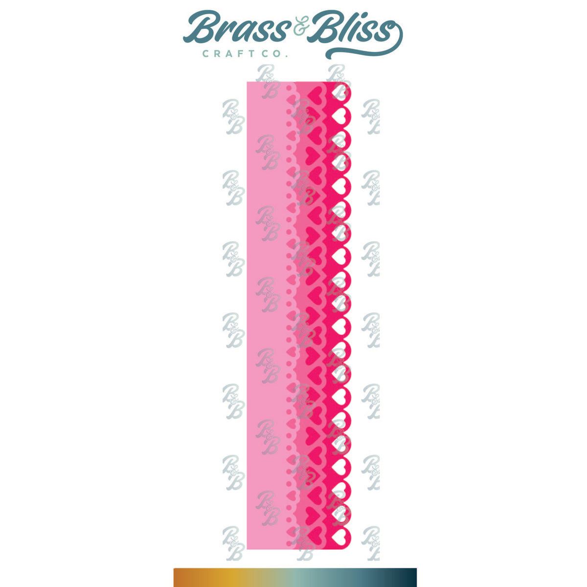 RN 5700-03D Heart Borders Die — Brass & Bliss Craft Co.