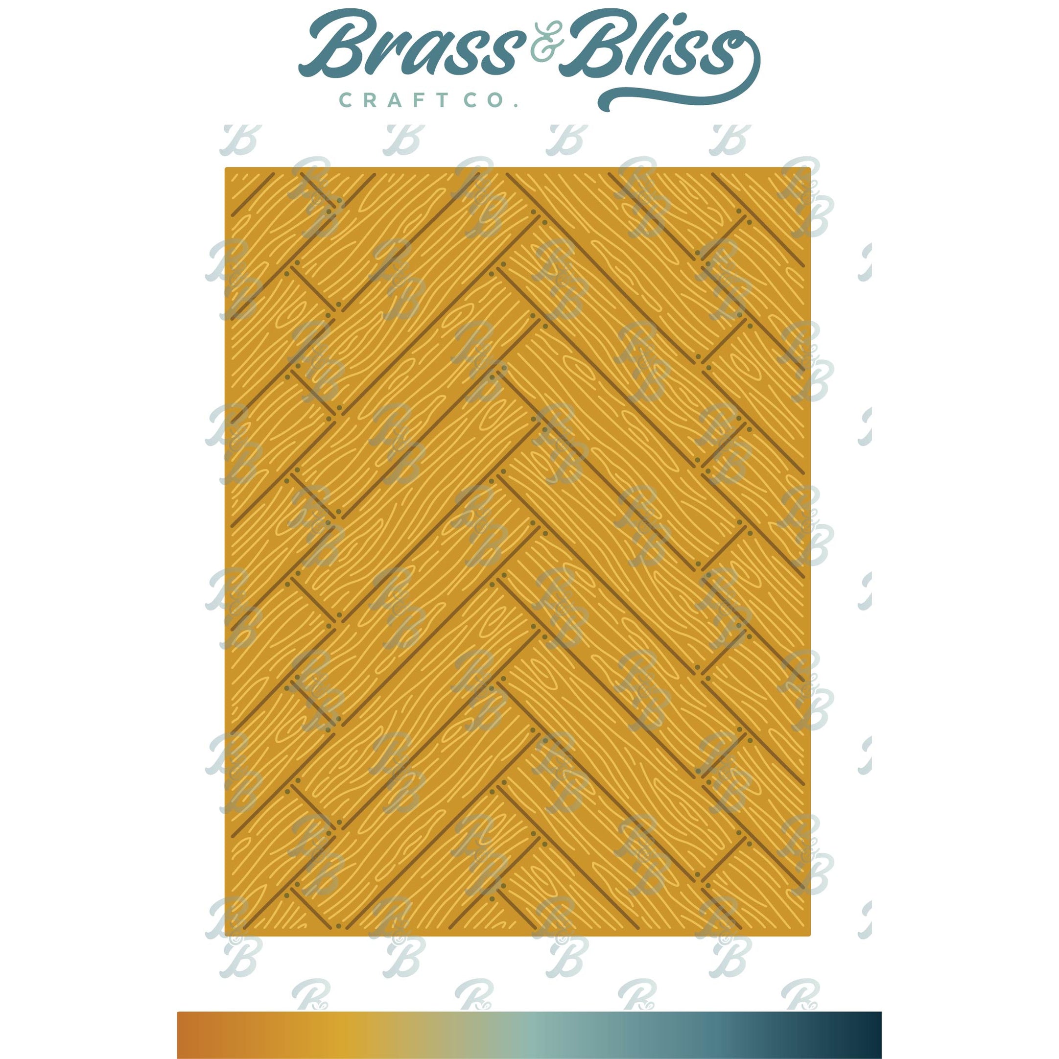 5708-01D Wood Plank Panel Die — Brass & Bliss Craft Co.