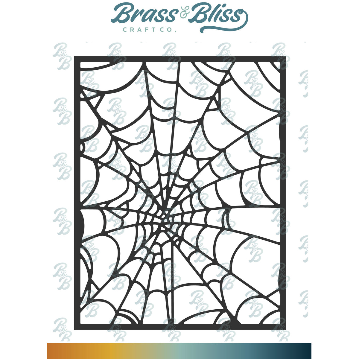 5733D Spider Web Cover Die — Brass & Bliss Craft Co.