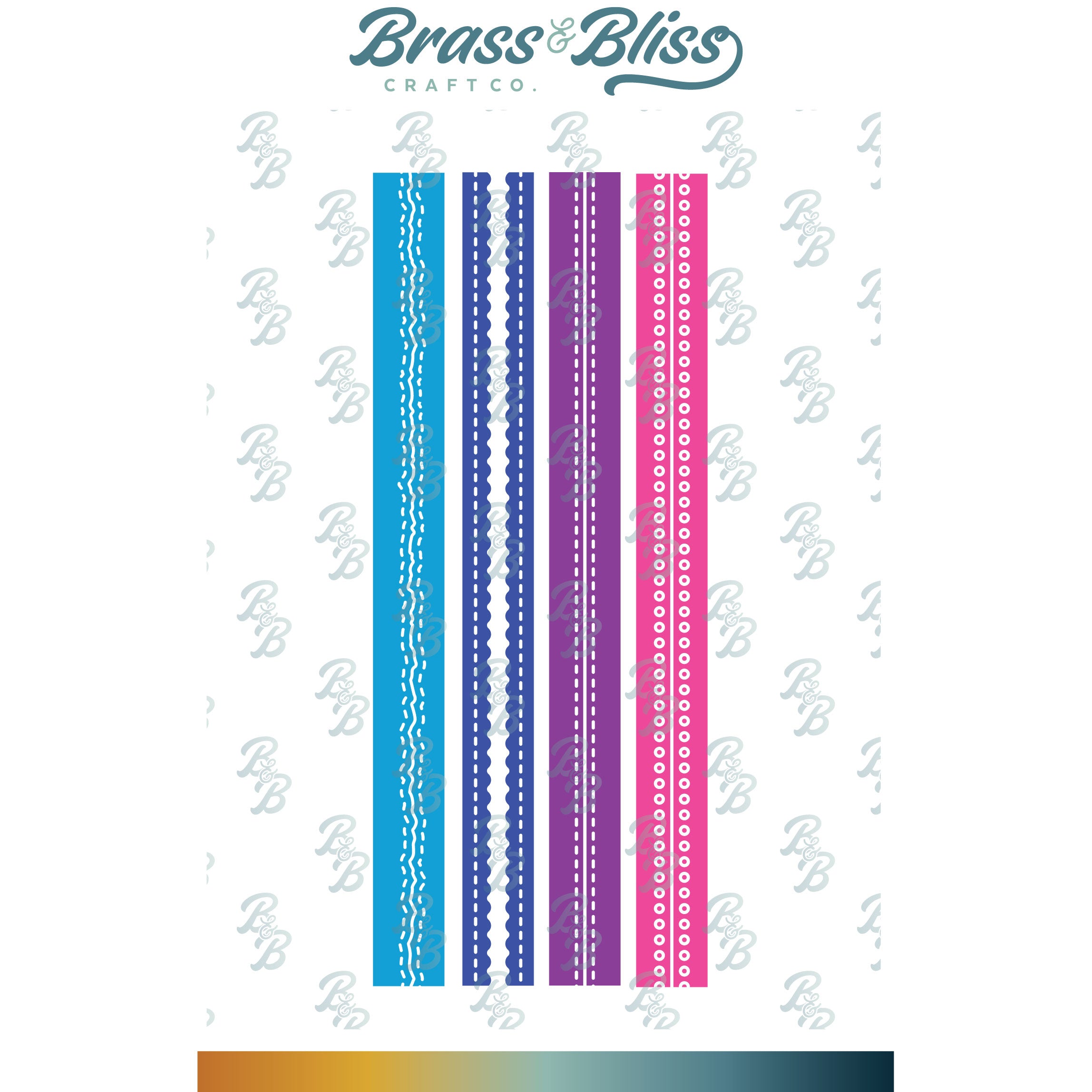 5807-01D Classic Edge Cute Dies — Brass & Bliss Craft Co.