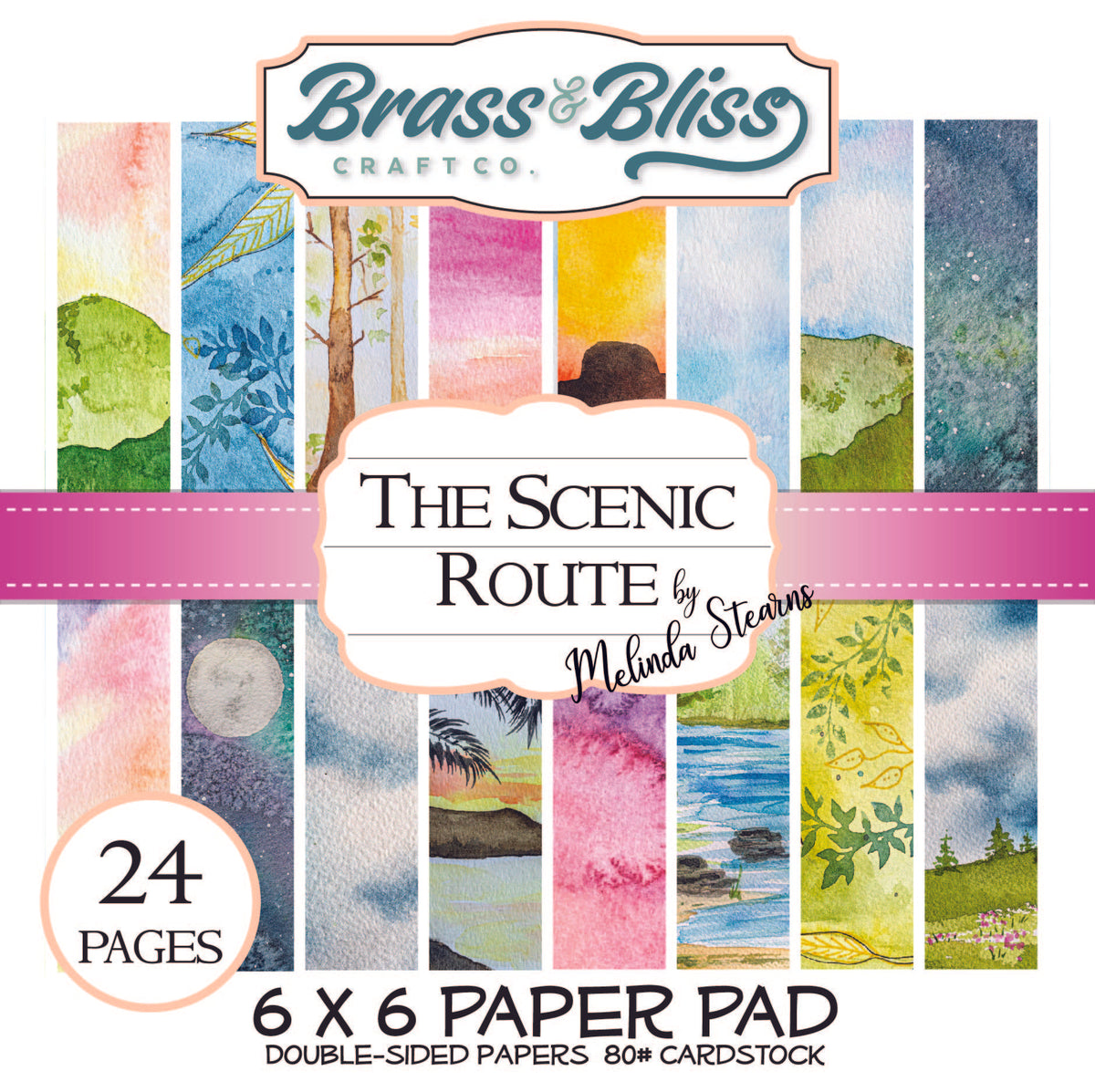 2018 The Scenic Route- 6x6 Paper Pad by Melinda Stearns — Brass & Bliss ...