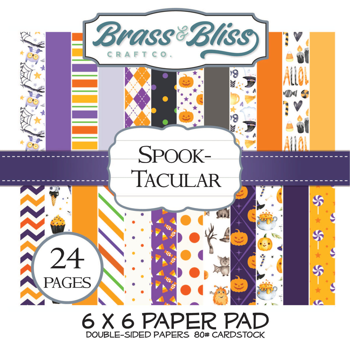 2003 Spook-Tacular- 6x6 Paper Pad — Brass & Bliss Craft Co.